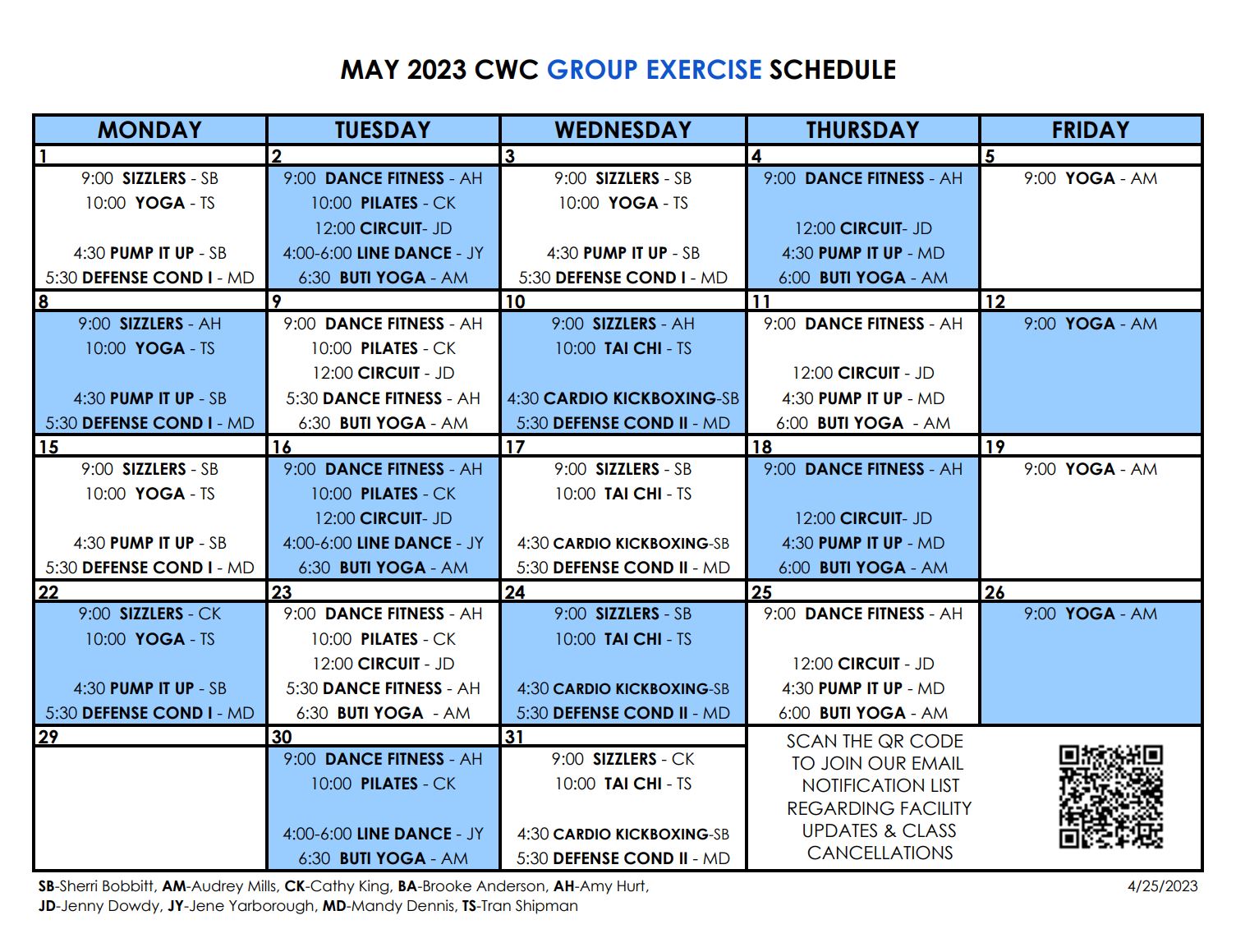 Group Exercise - Carroll Wellness Center